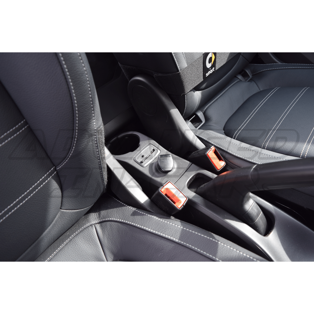 Smart 453 Leather Armrest - White Stitch | Advanced In Car